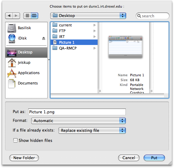 How To Use Fetch | Information Technology | Drexel University
