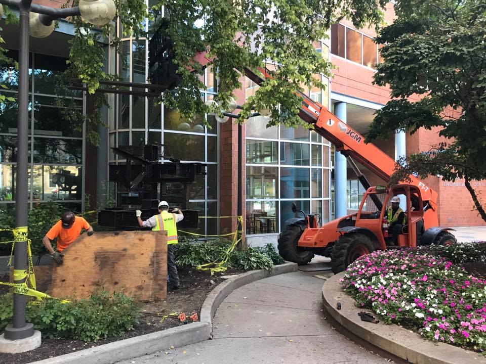 Steel Sculpture Installed Outside of Bossone Research Center | Drexel ...
