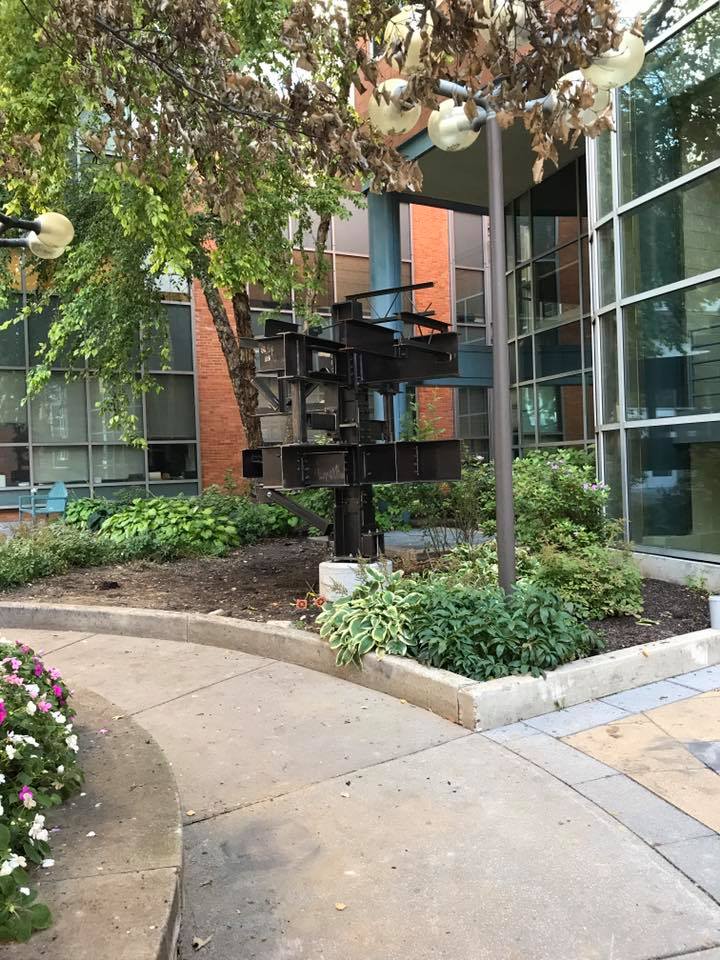 Steel Sculpture Installed Outside of Bossone Research Center | Drexel ...