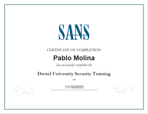 Security Training & Awareness Program | Information Technology | Drexel ...
