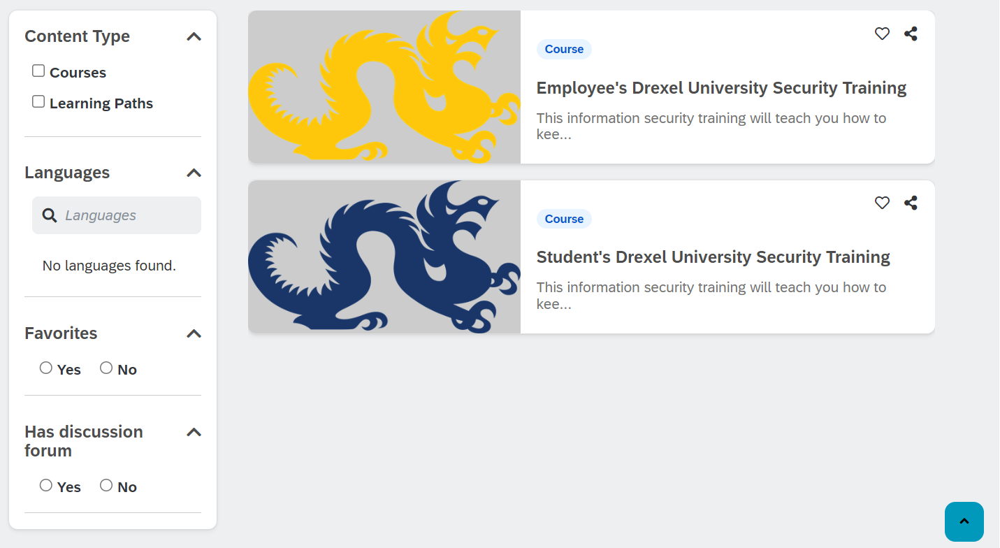 Drexel University Security Training Self Enrollment | Information ...