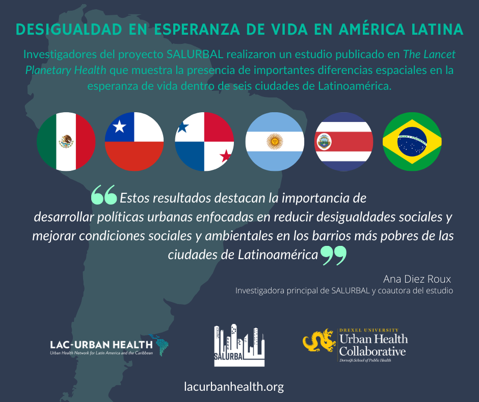 Destacan diferencias en esperanza de vida entre zonas de seis ciudades ...