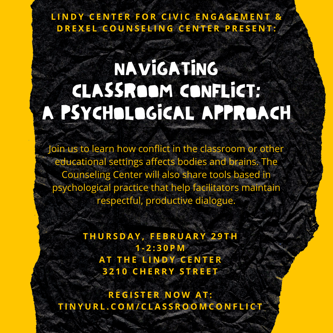 Workshops and Events | Lindy Center for Civic Engagement | Drexel ...
