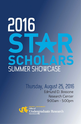STAR Scholars Summer Showcase - Pennoni Honors College