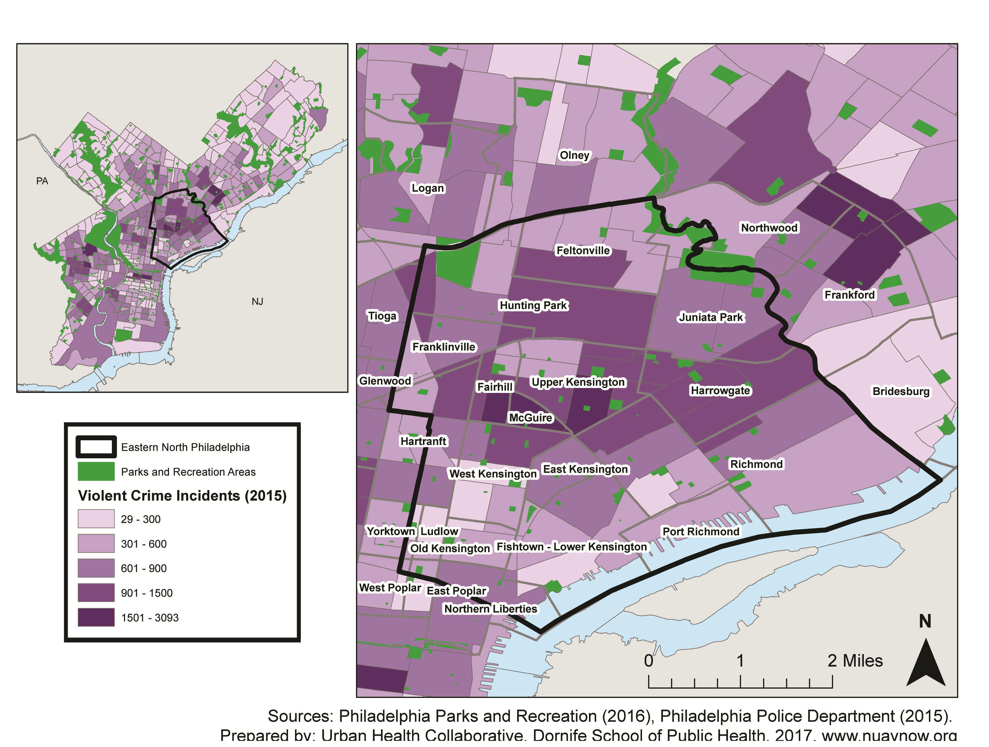 Community Violence Profile Eastern North Philadelphia | Urban Health ...